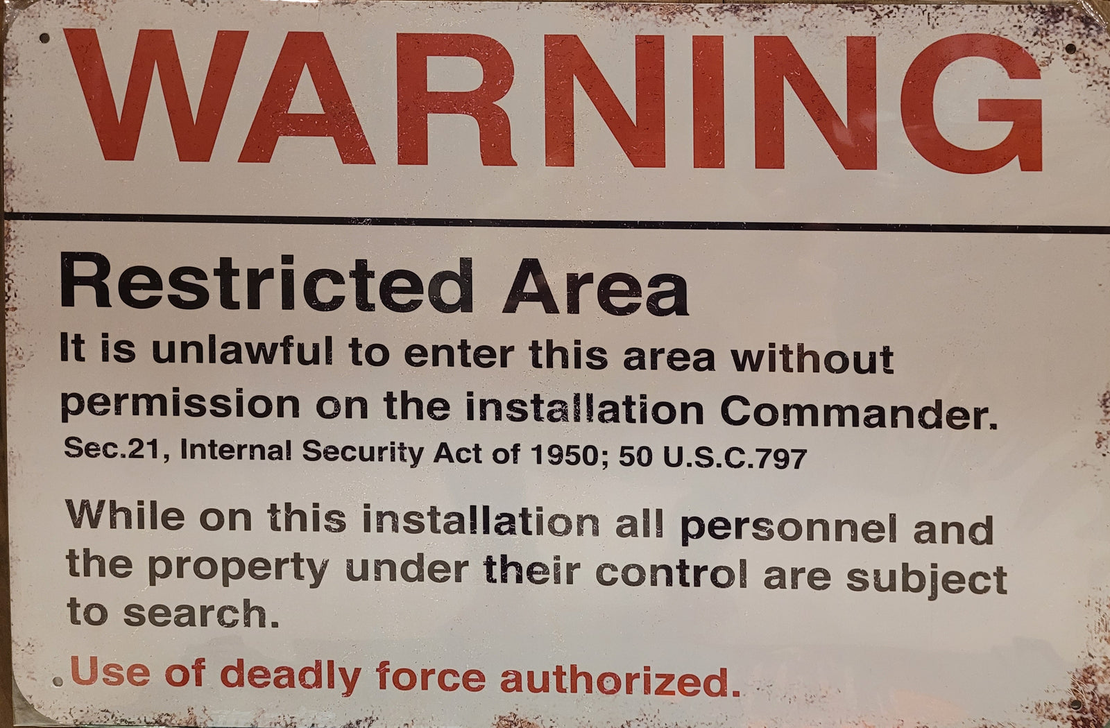 Metal Signs - BUNKER 27